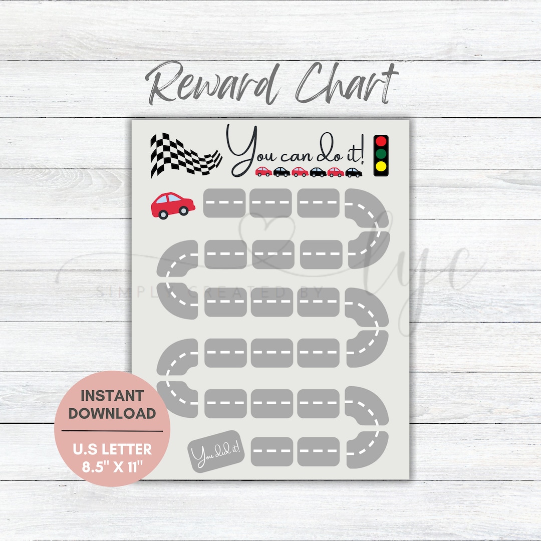 Printable Kids Reward Chart, Printable Chart for Kids Behavior, Kids ...