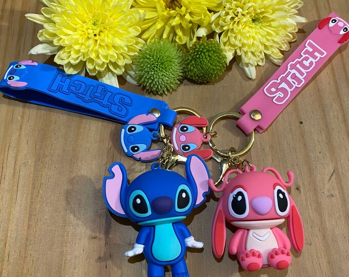 Cute Stitch Keyring Lilo and Stitch Keychain Stitch Charm - Etsy UK