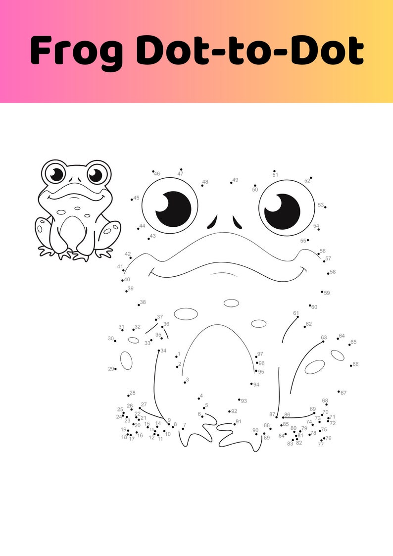 Cute Animals Dot to Dot Printables - Etsy