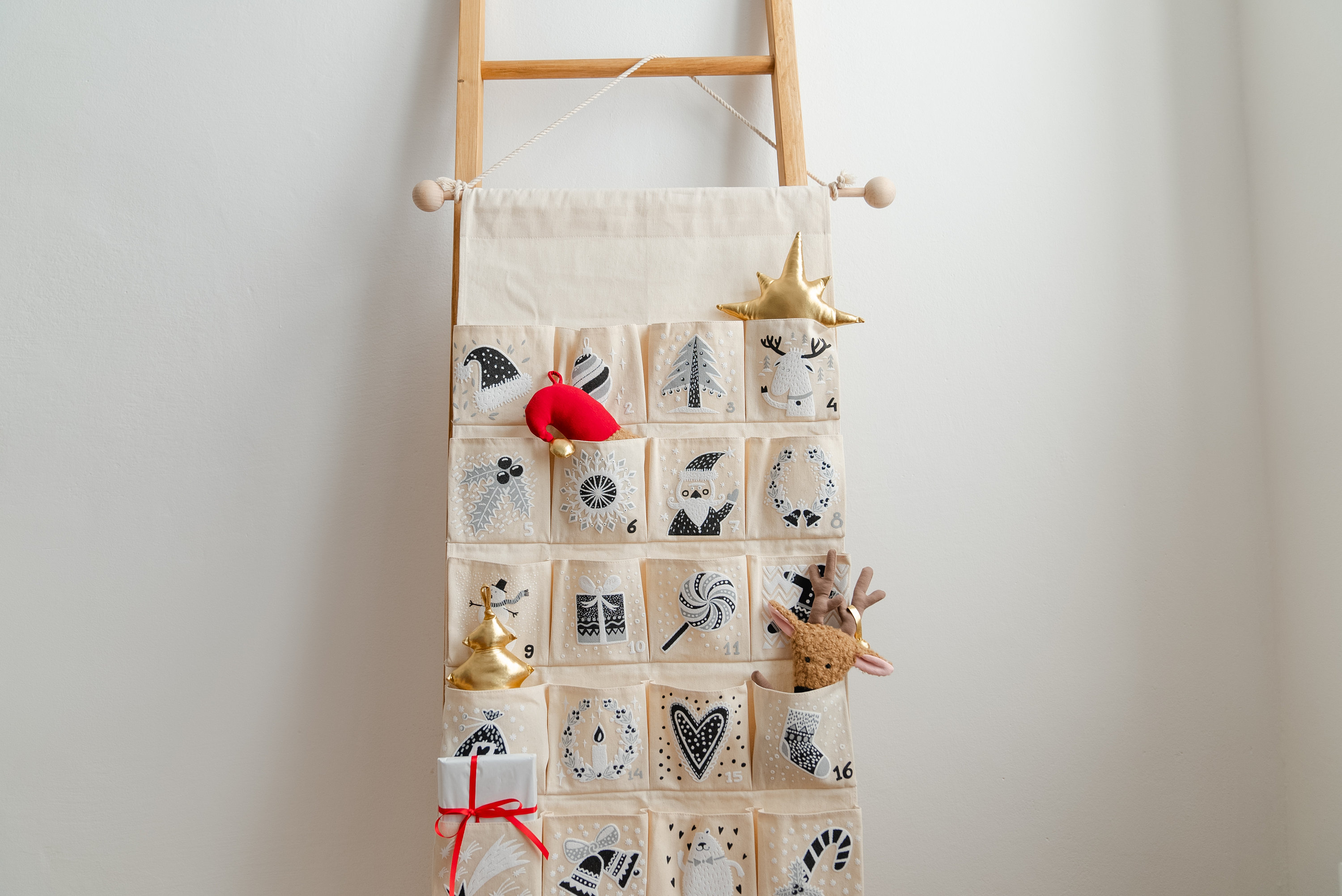 Large Wall Fabric Advent Calendar for Kids Canvas Advent Calendar 2023 ...