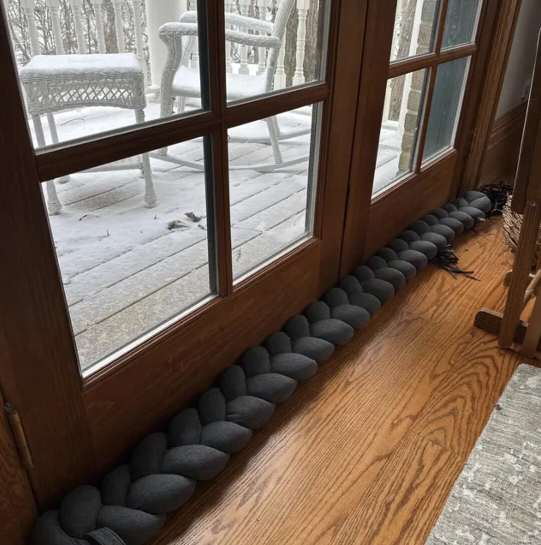 Braided Door Barrier Draft Stopper Door Guard Noise Barrier - Etsy
