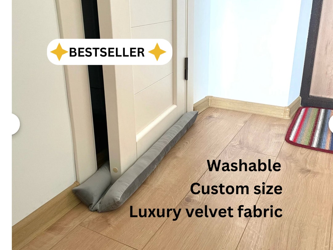 Double Door Draft Stopper Custom Size Noise Draught Excluder Heat ...