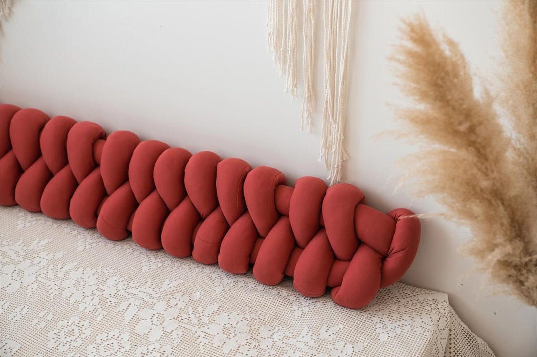 Headboard Knot Pillow Braided Bed Cushion Custom Size - Etsy