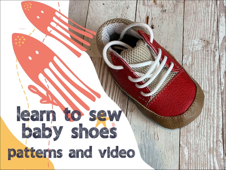SNOOPY Baby Shoe- PDF Pattern - Sewing Instructions Video - Baby Shoe ...