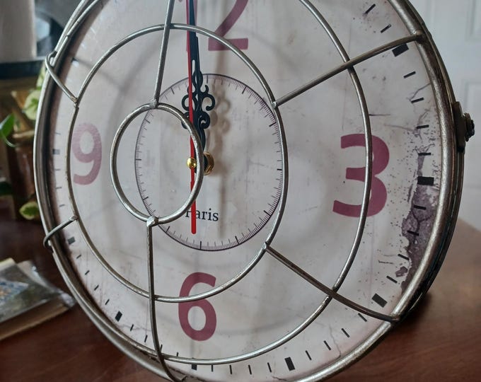 Vintage Industrial Metal Fan Clock - Etsy