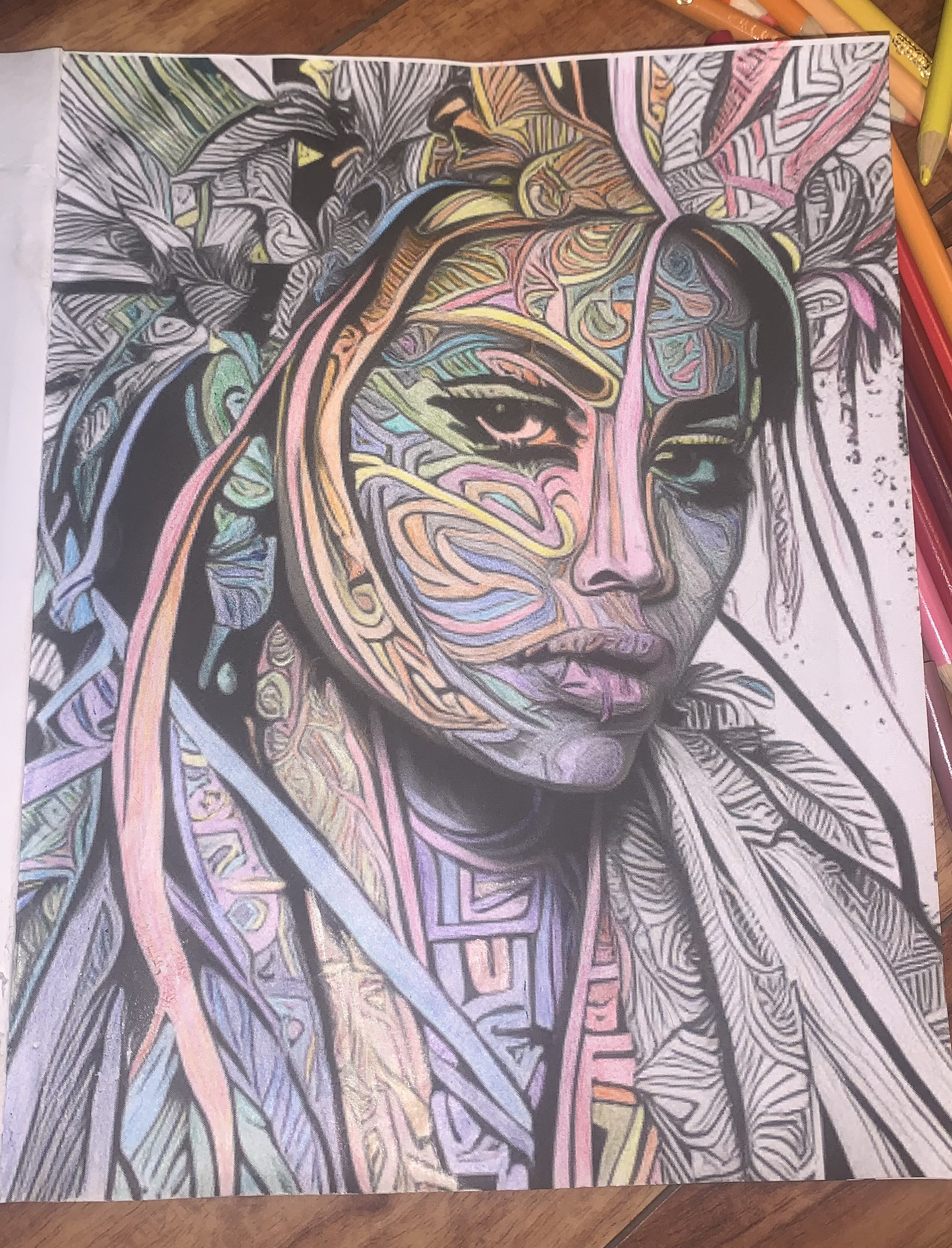 Download Printable Woman Coloring Page for Relaxation and Fun | Instant ...