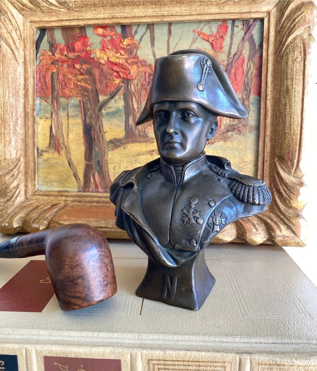 Vintage Bronze Napoleon Bonaparte Bust Home/office Decor Sculpture ...