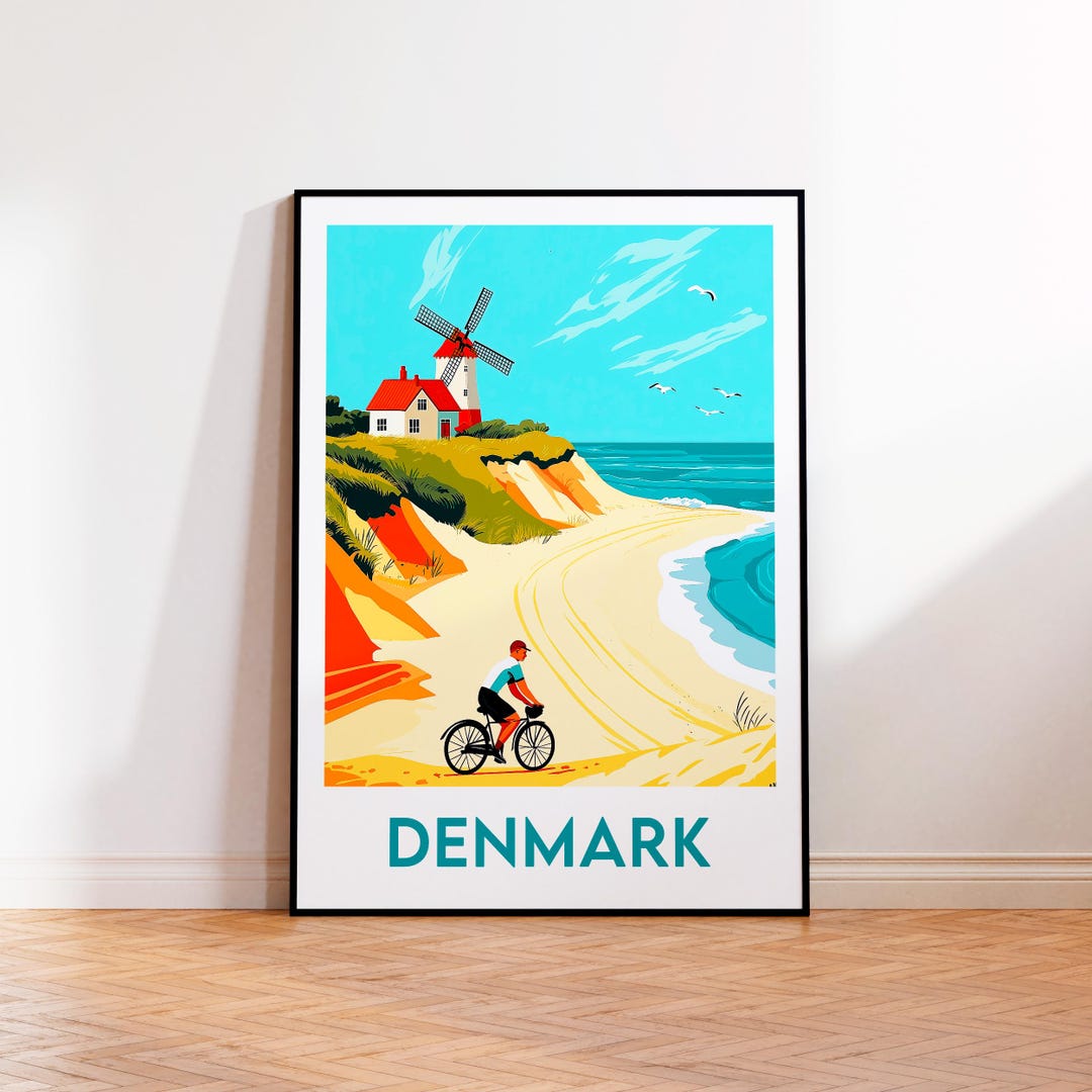 Denmark Poster, Denmark Art Print, Denmark Gift, Denmark Poster - Etsy