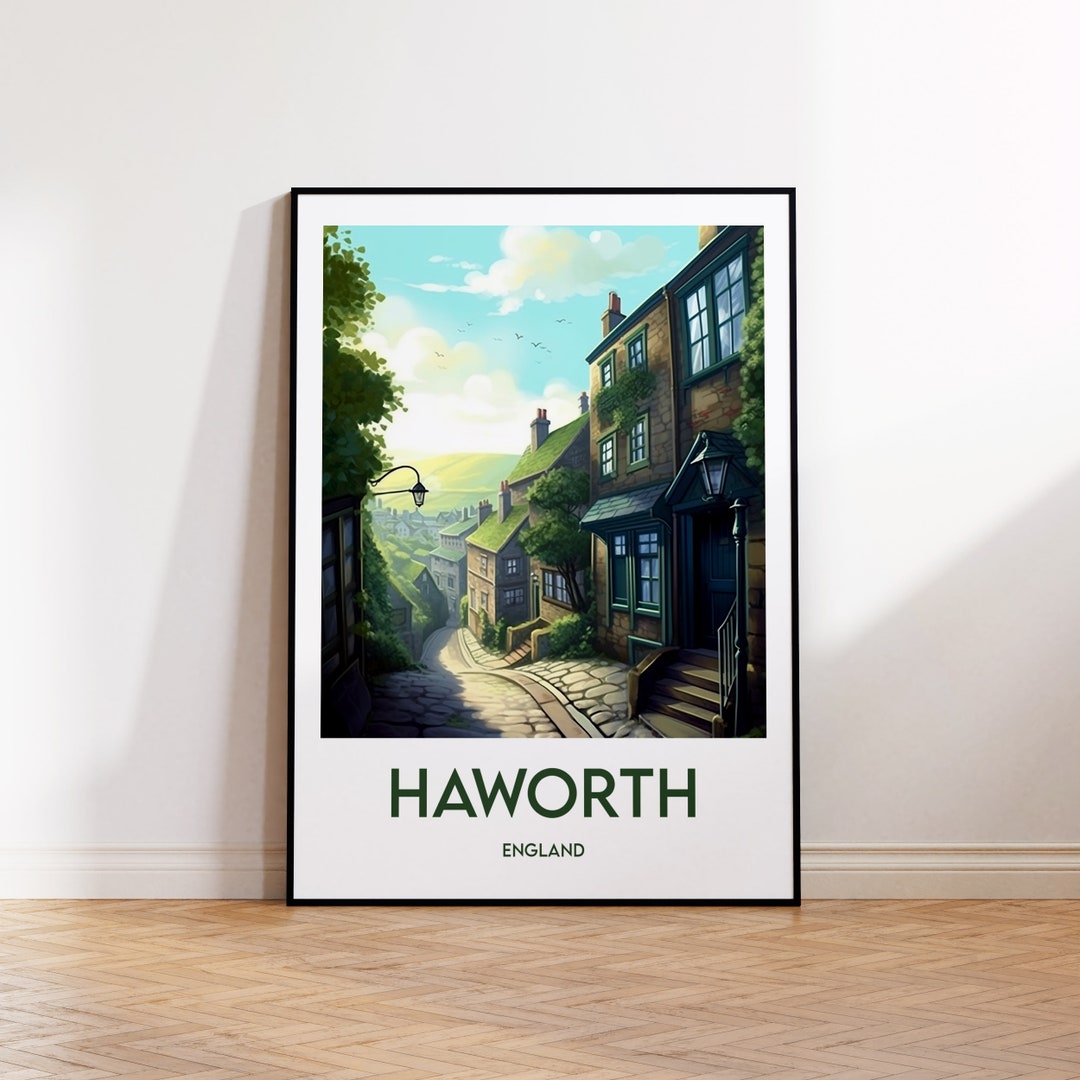 Haworth Poster, Haworth Print, Haworth Gift, England Wall Art, Haworth ...