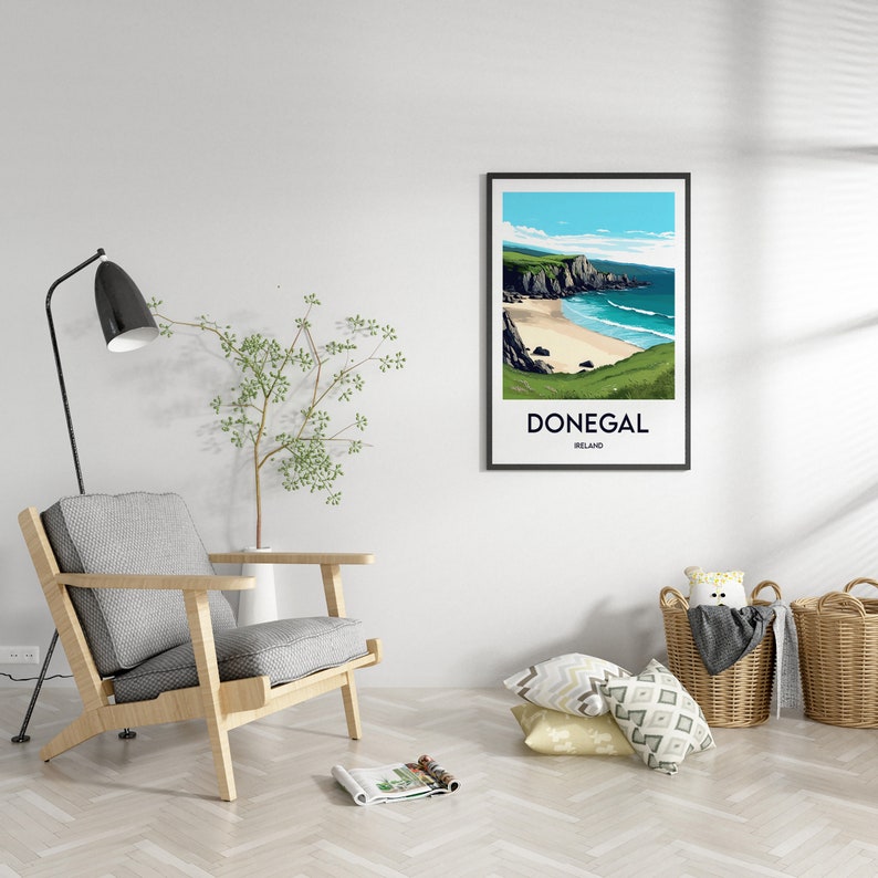 Donegal Poster, Donegal Print, Dún Na Ngall Éire, Donegal Ireland Gift ...