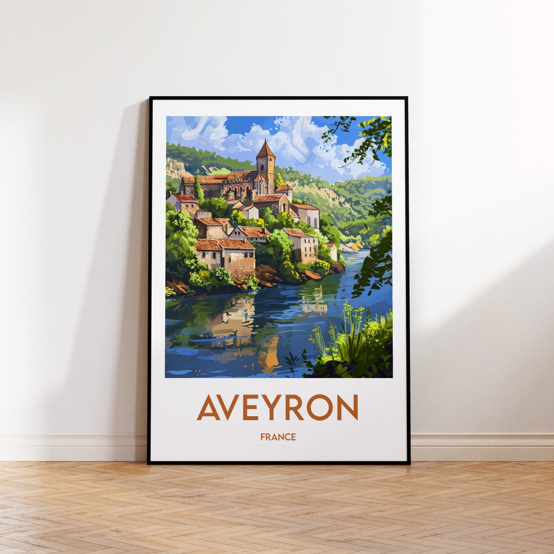Aveyron France Poster, Aveyron Poster, Aveyron Art Print, Aveyron ...