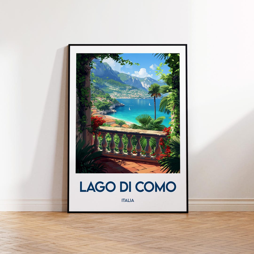 Lago Di Como, Como Poster, Como Art Print, Lake Como Gift, Como Wall ...