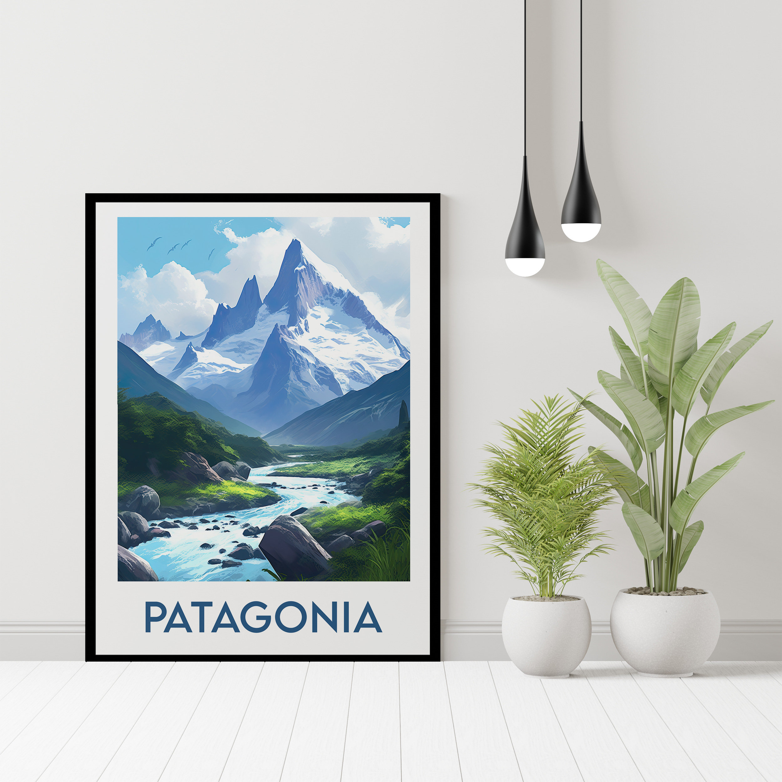 Patagonia Poster Patagonia Print Patagonia Illustration - Etsy