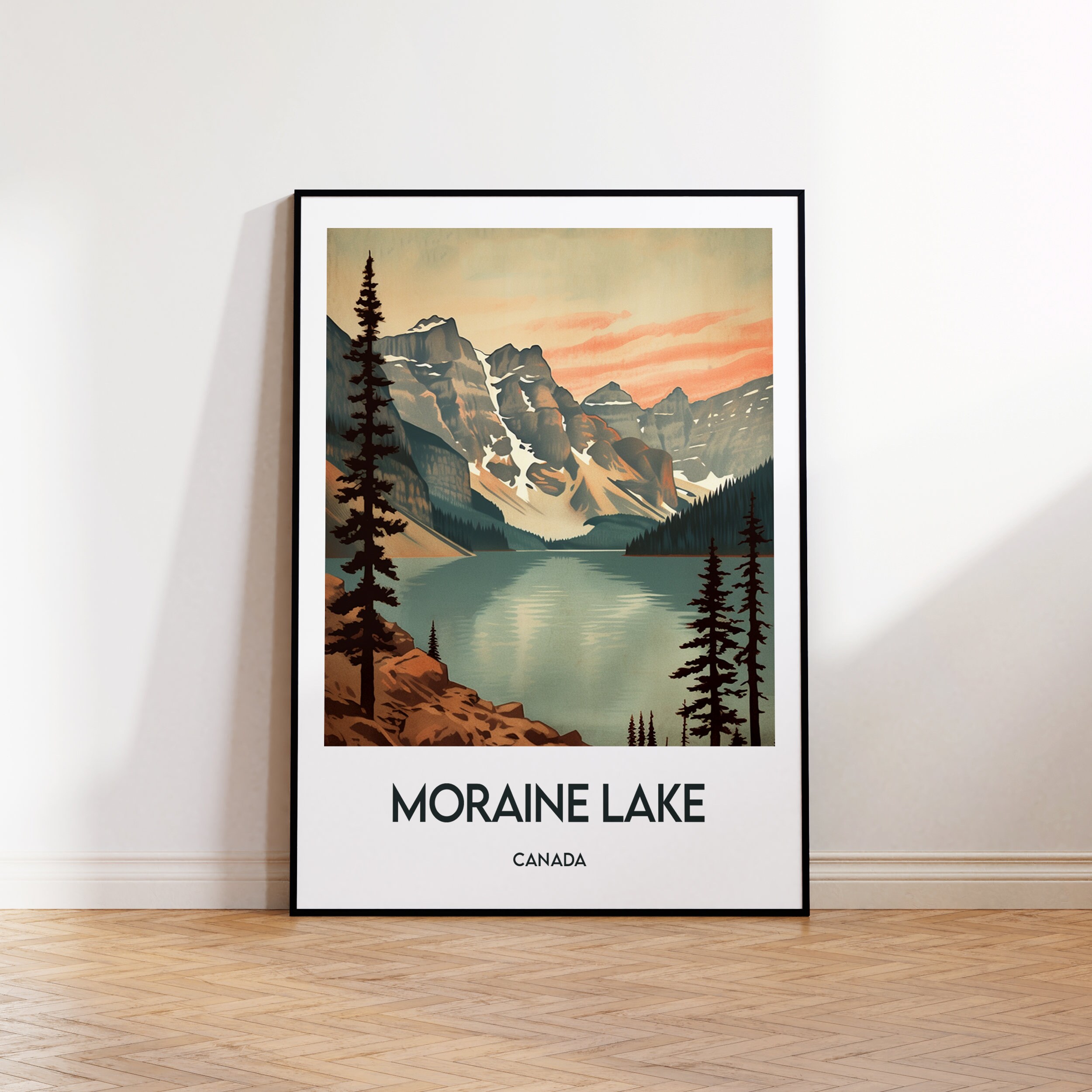 Moraine Lake Poster, Moraine Lake Print, Moraine Lake Gift, Moraine ...