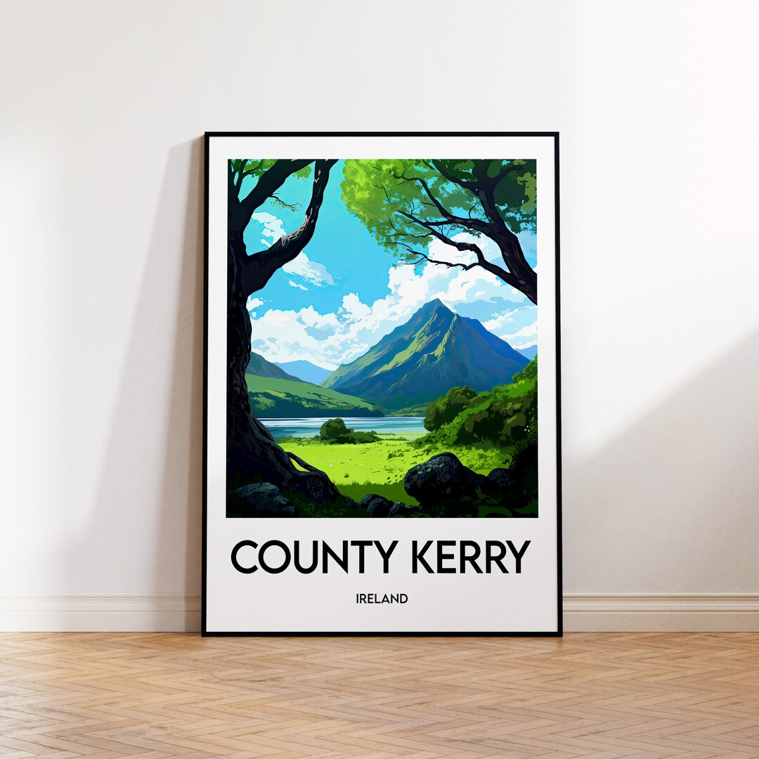 County Kerry Poster, County Kerry Ireland Print, County Kerry ...