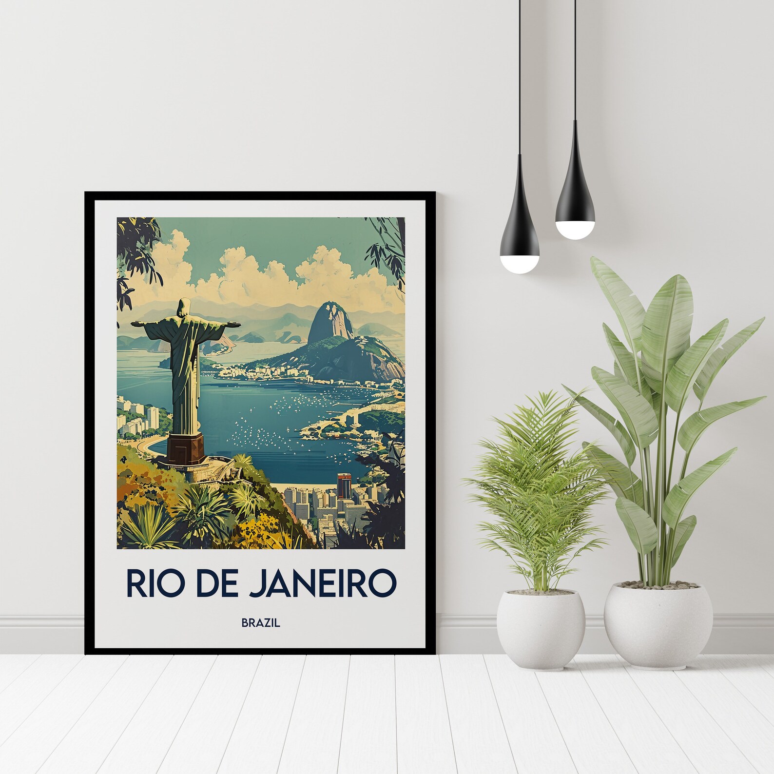 Rio De Janeiro Poster, Rio De Janeiro Art Print, Rio De Janeiro Brazil ...