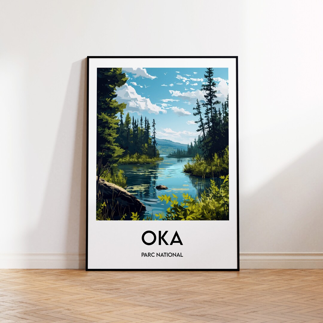 Oka National Park Poster, Oka Quebec Art Print, Oka Parc National ...