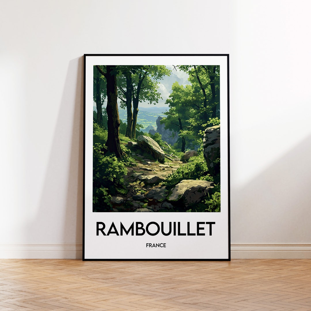 Rambouillet Travel Poster, Rambouillet Art Print, Rambouillet ...