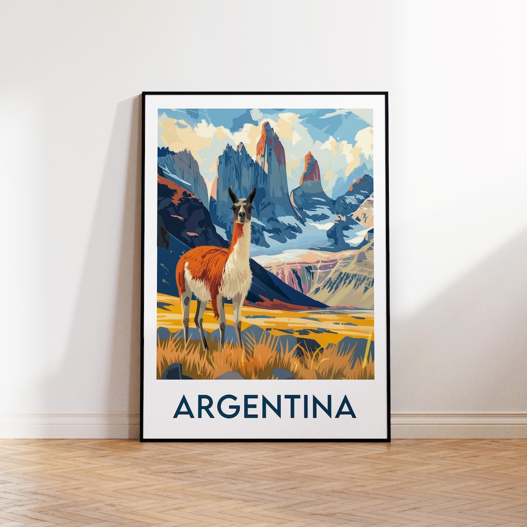 Argentina Poster, Argentina Art Print, Argentina Customizable, Vintage ...