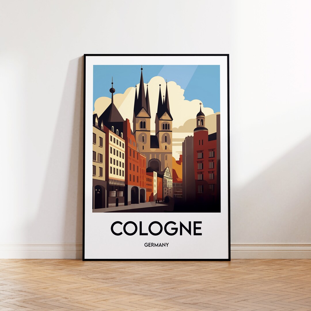 Cologne Print, Cologne Poster, Cologne Germany Wall Art, Köln ...