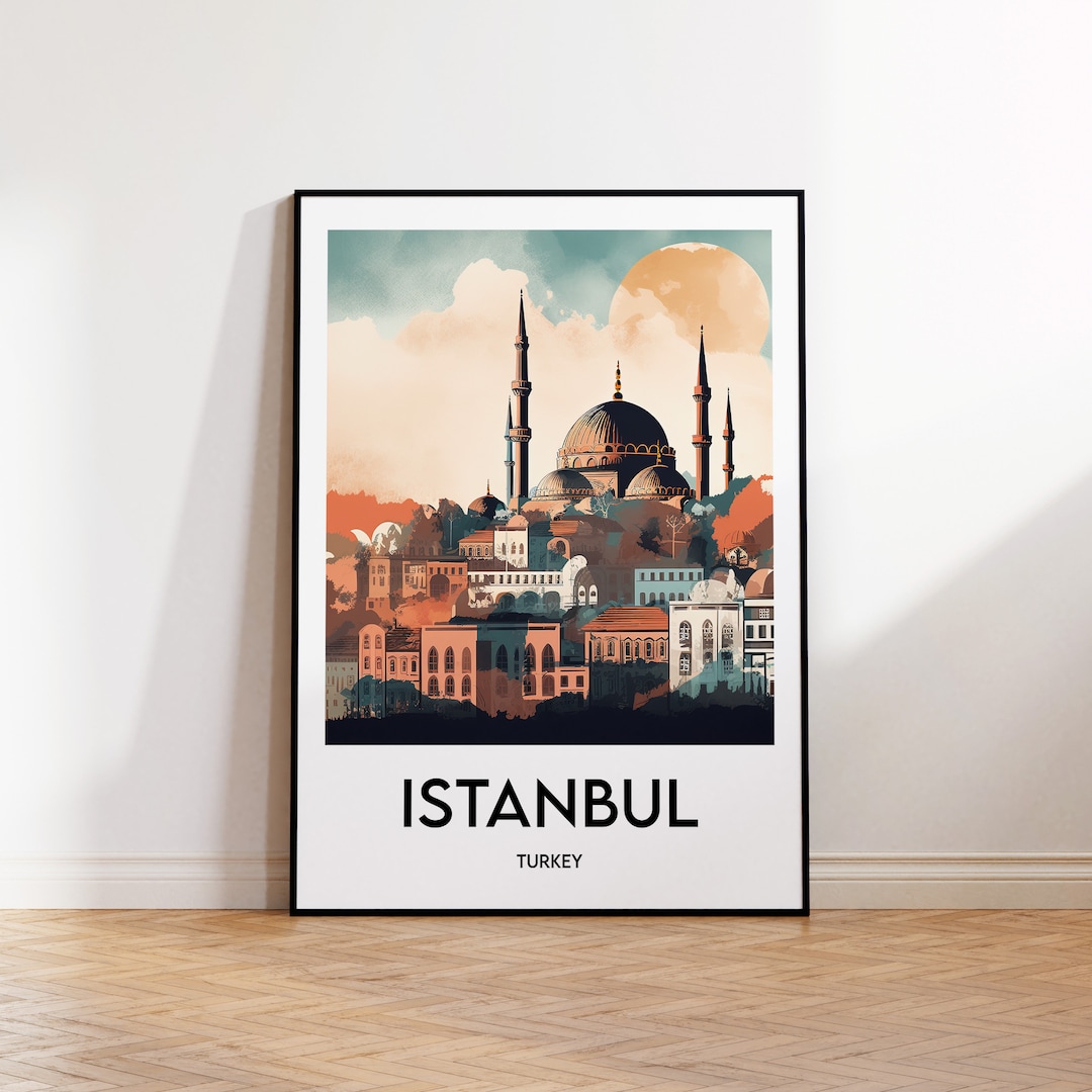 Istanbul Poster, Istanbul Print, Istanbul Gift, Istanbul Wall Art ...