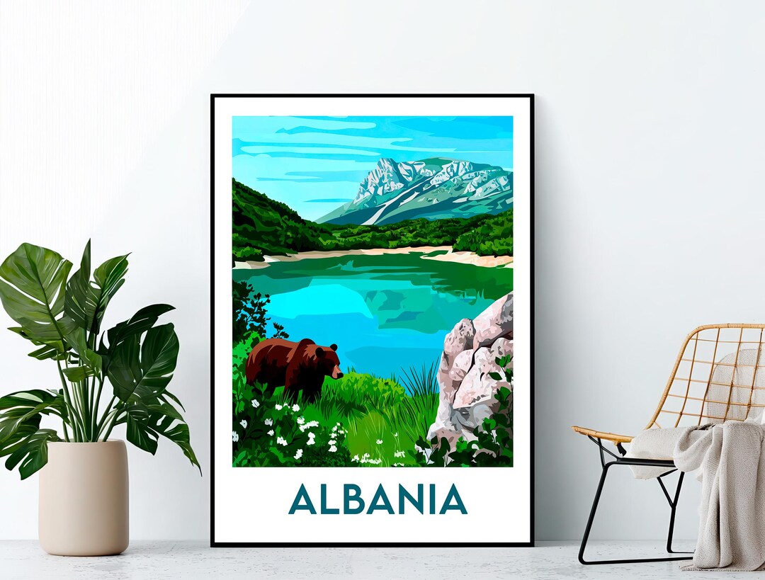 Albania Poster, Albania Art Print, Albania Art Poster, Vintage Travel ...