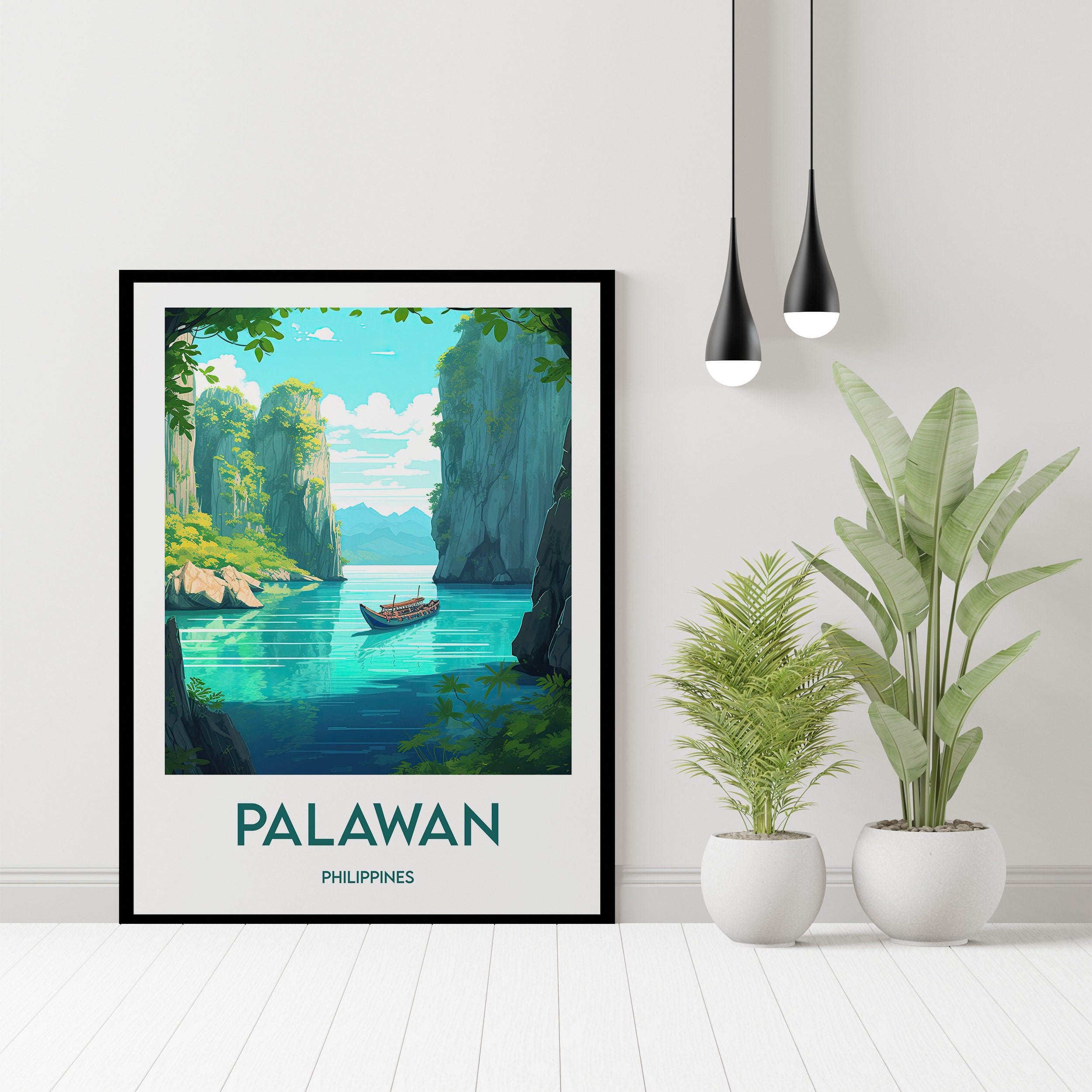 Palawan Poster, Palawan Print, Palawan Gift, Palawan Wall Art, Palawan ...