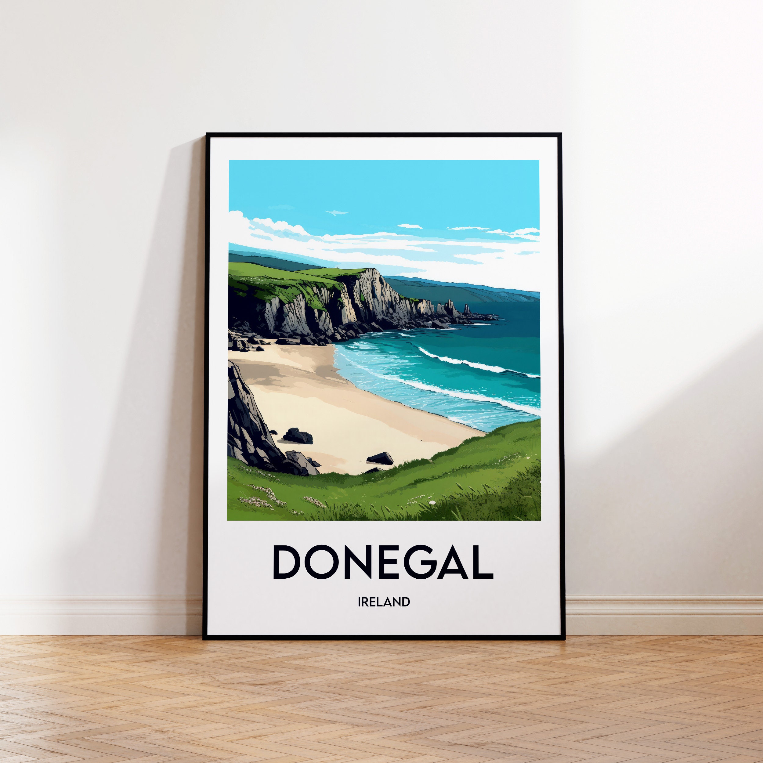 Donegal Poster, Donegal Print, Dún Na Ngall Éire, Donegal Ireland Gift ...