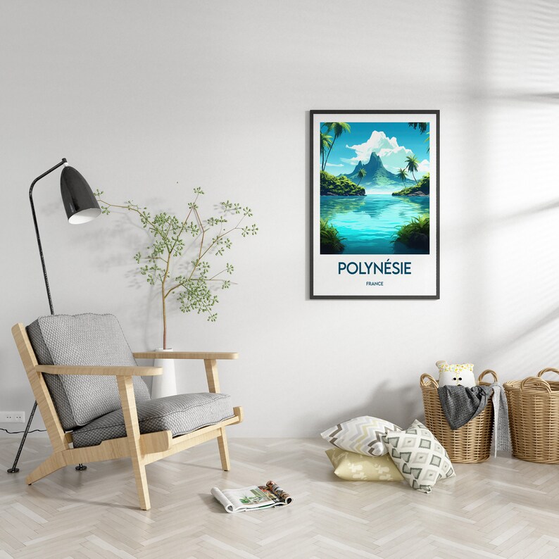 La Polynésie Française Poster, La Polynésie France Print, French ...
