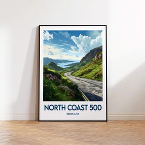 North Coast 500 Poster, North Coast 500 Art Print, North Coast 500 ...