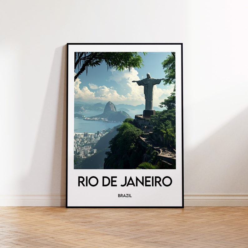 Rio De Janeiro Travel Poster, Rio Brazil Art Print, Rio De Janeiro ...