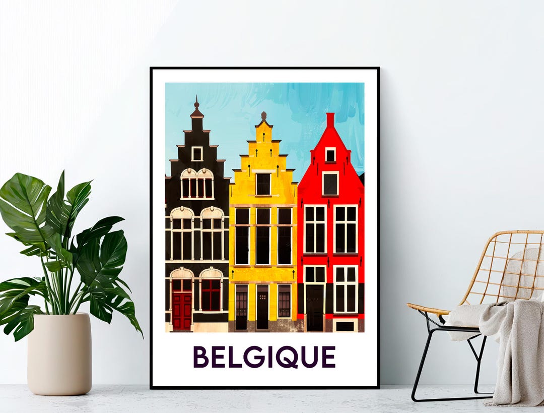 Belgium Poster, Belgium Art Print, Belgium Customizable, Belgium Gift ...