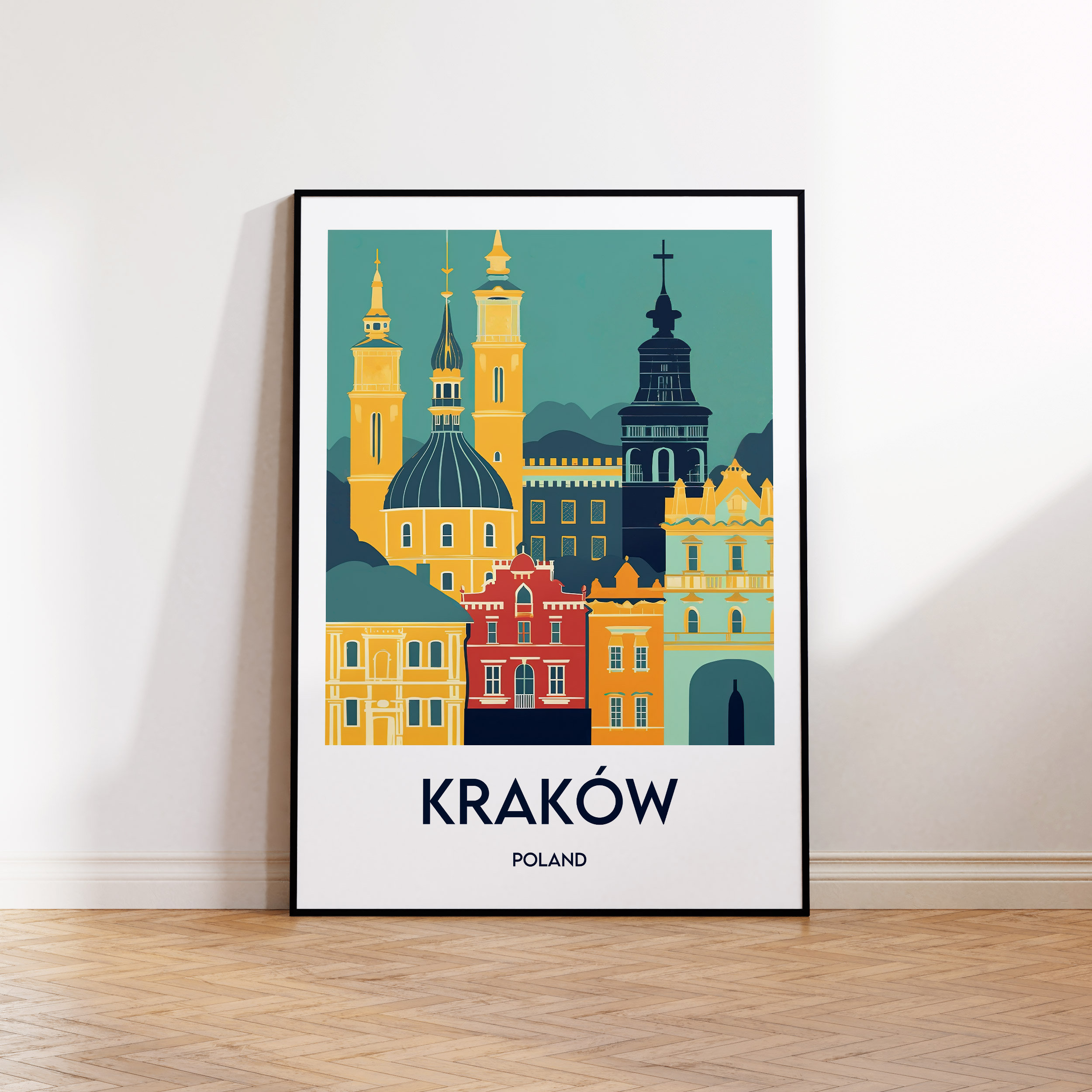 Kraków Poster, Krakow Art Print, Krakow Gift, Krakow Wall Art, Krakow ...
