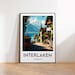 Interlaken Poster, Interlaken Art Print, Interlaken Switzerland ...