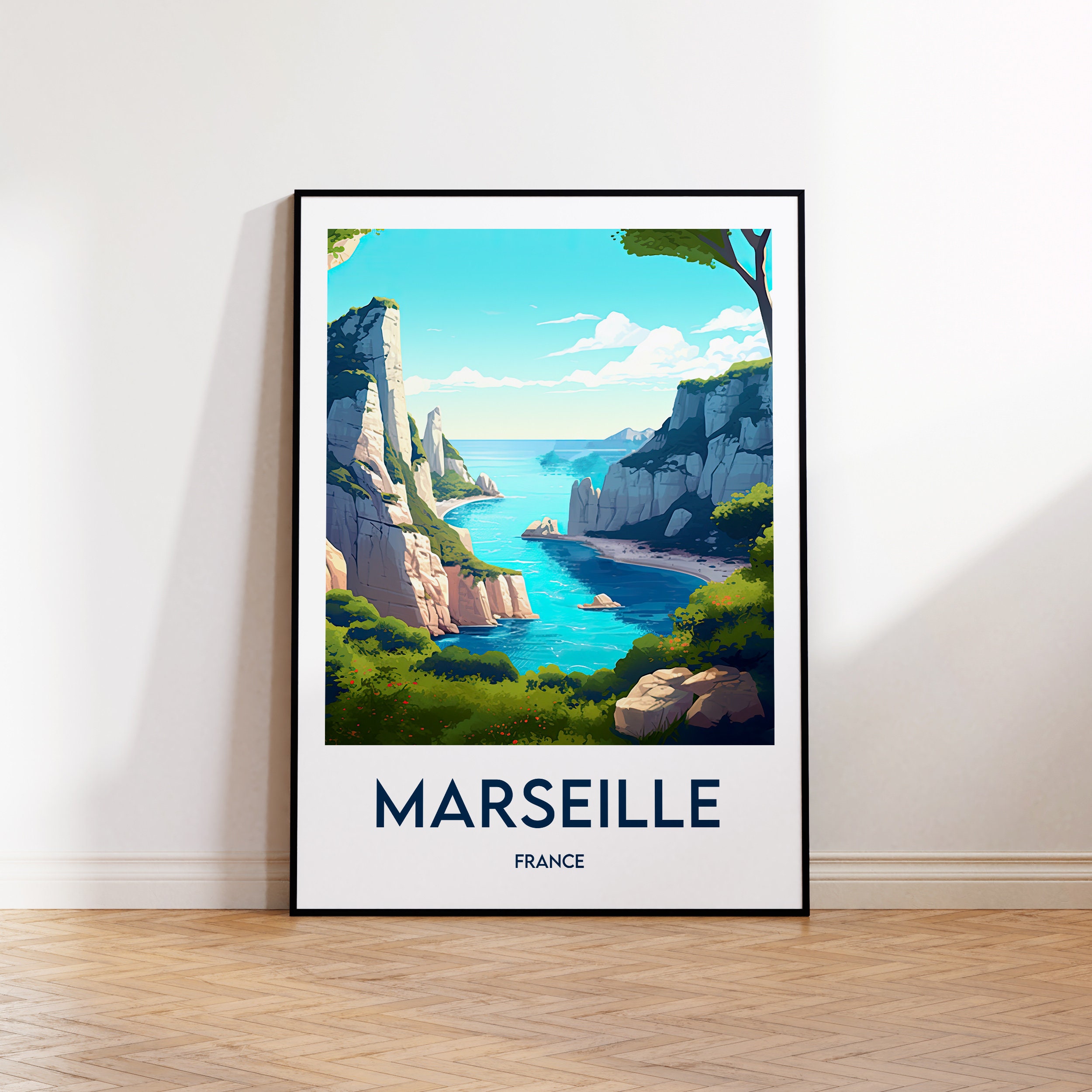 Marseille Poster, Calanques Print, Marseille France, Marseille Gift ...