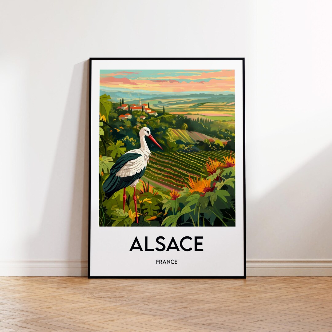 Alsace Poster, Alsace Poster, Alsace Print, Alsace France, Strasbourg ...