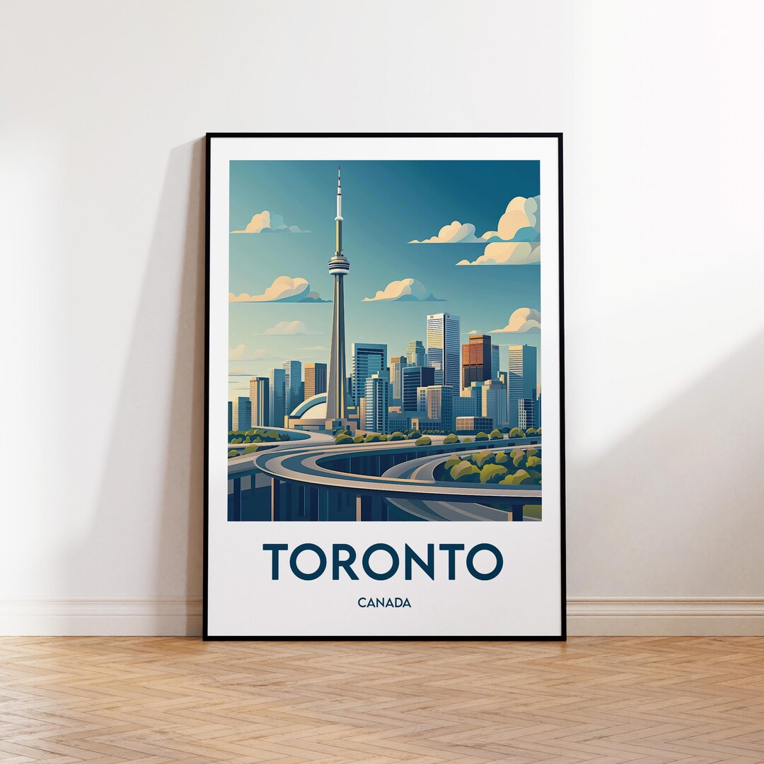 Toronto Poster, Toronto Art Print, Customizable Toronto Canada, Toronto ...