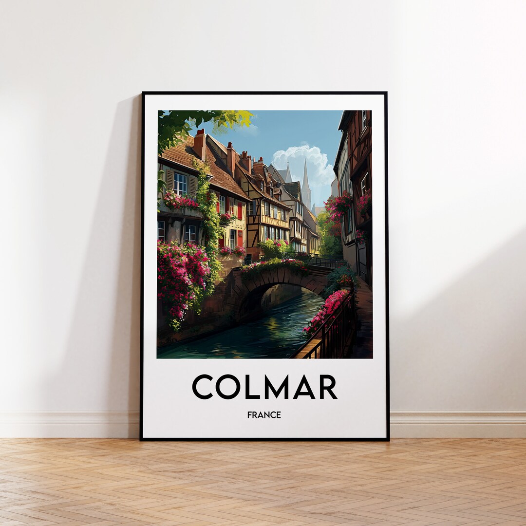 Colmar Travel Poster, Colmar Art Print, Colmar Illustration, Colmar ...