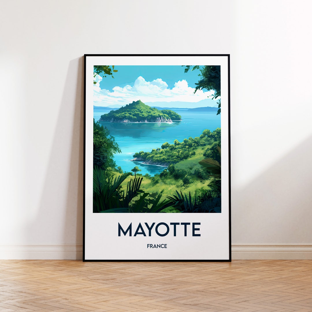 Affiche de Mayotte, Mayotte France Poster, Mayotte Print, Mayotte ...