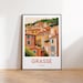 Grasse Poster, Grasse Art Print, Grasse Village, Grasse Gift, Fragonard ...