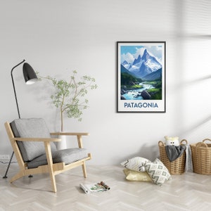 Patagonia Poster, Patagonia Print, Patagonia Illustration, Patagonia ...