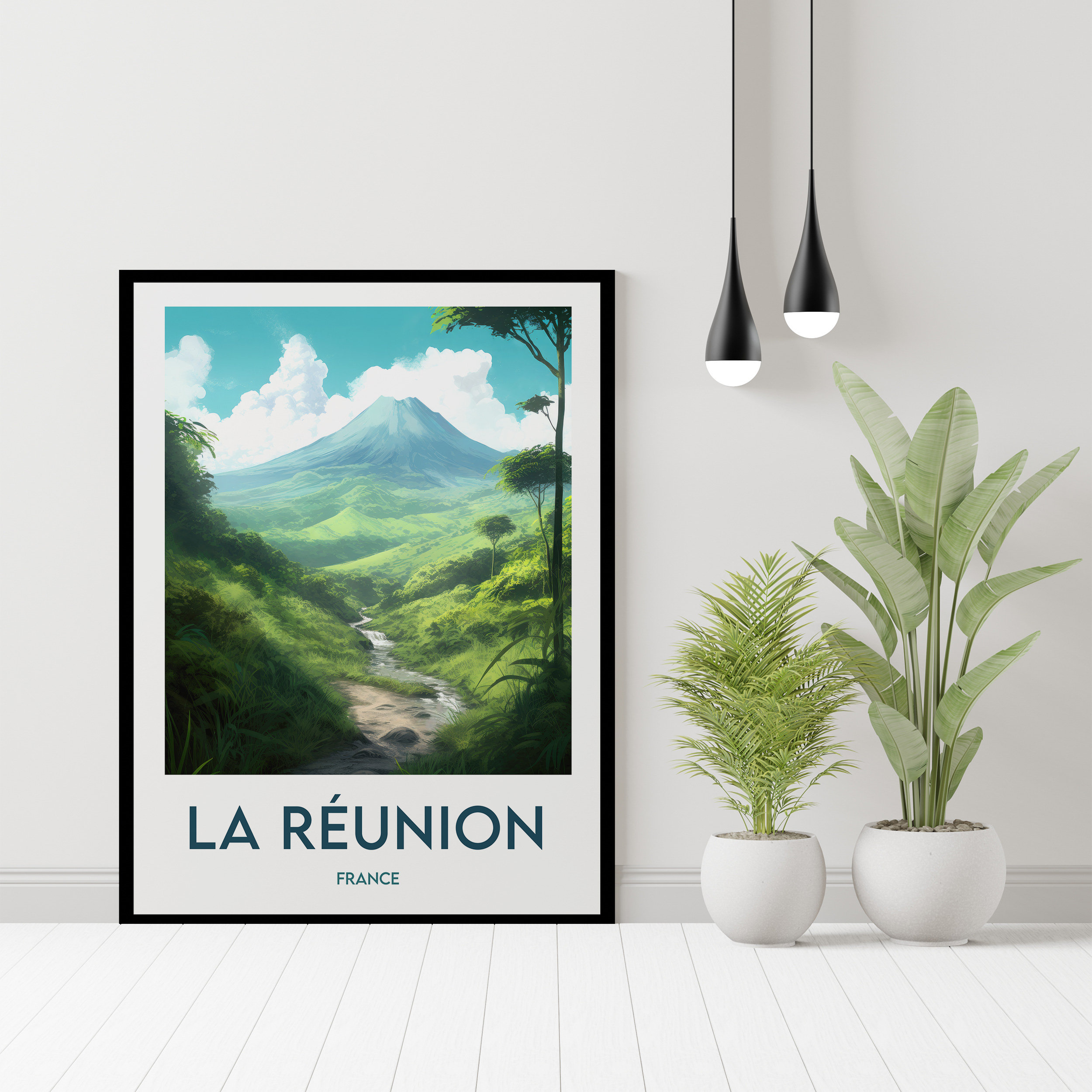 Affiche de la Réunion, Île de la Réunion, La Réunion Poster, The ...