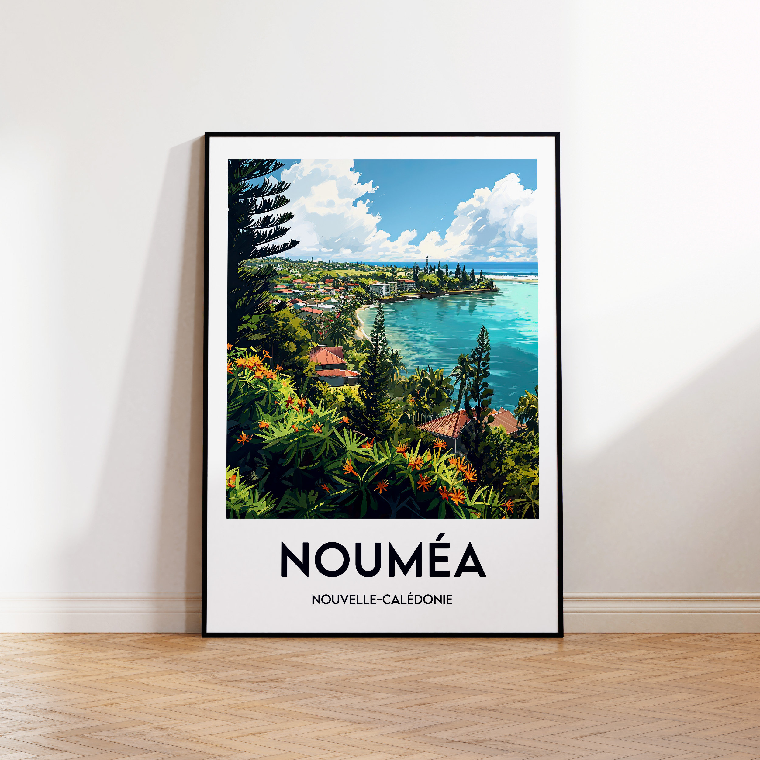 Noumea Poster, Noumea Art Print, Noumea New Caledonia, New Caledonia ...