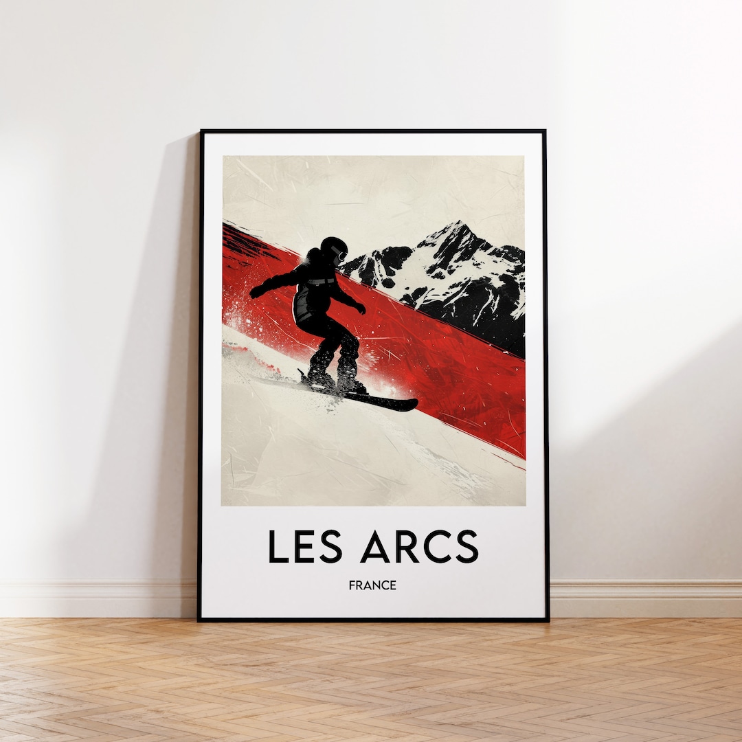 Les Arcs Poster, Les Arcs Art Print, Les Arcs France SKI RESORT ...