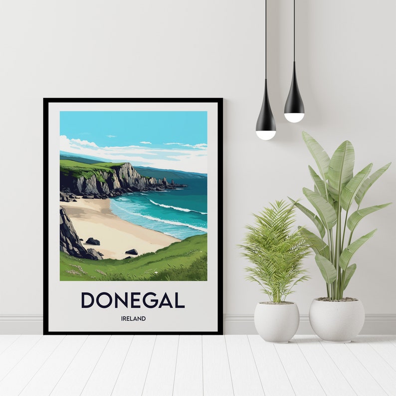 Donegal Poster, Donegal Print, Dún Na Ngall Éire, Donegal Ireland Gift ...