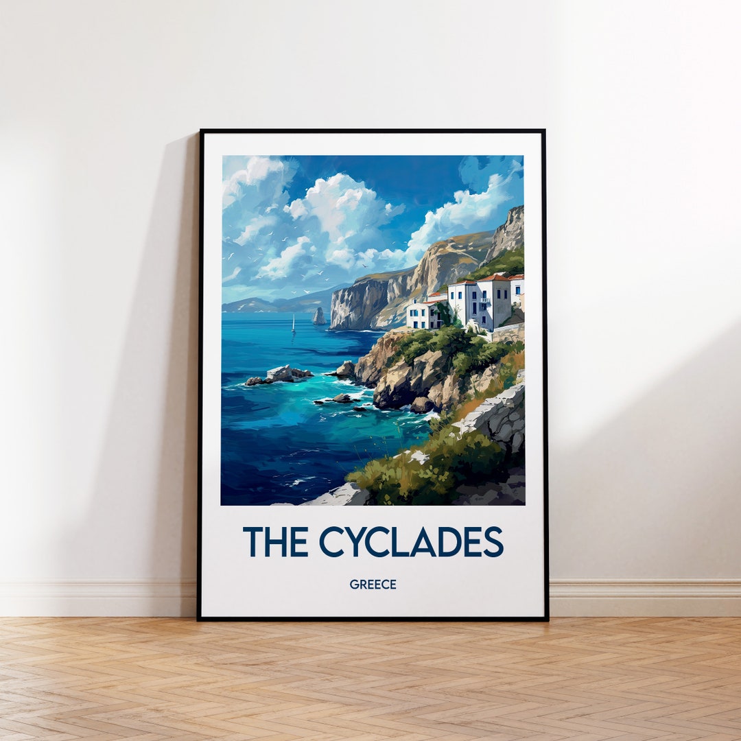 The Cyclades Poster, the Cyclades Art Print, the Cyclades Illustration ...