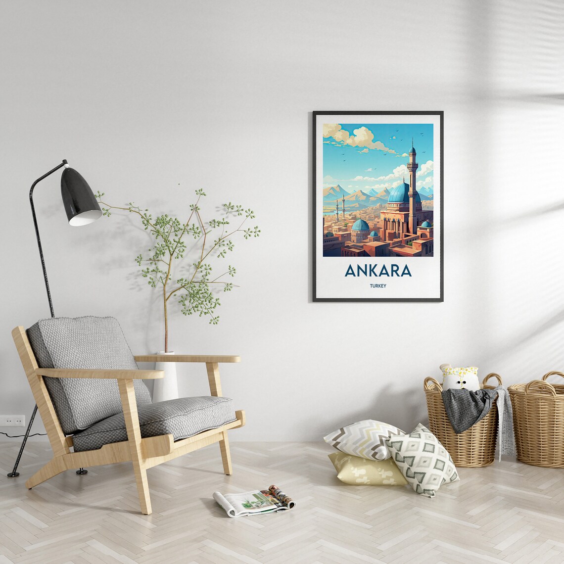 Ankara Poster, Ankara Print, Ankara Turkey Gift, Ankara Turkey Wall Art ...
