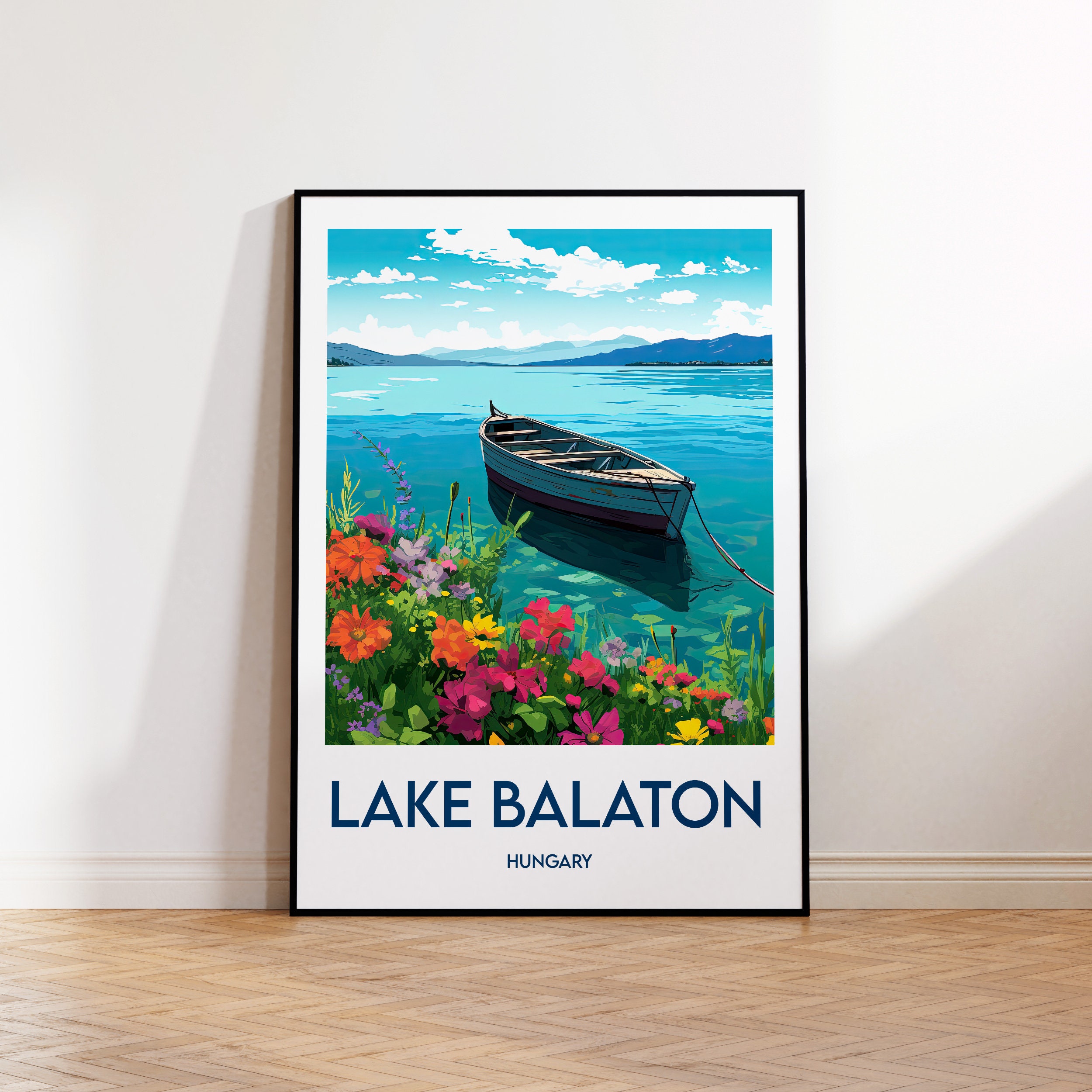 Lake Balaton Poster Lake Balaton Print Balaton-tó - Etsy