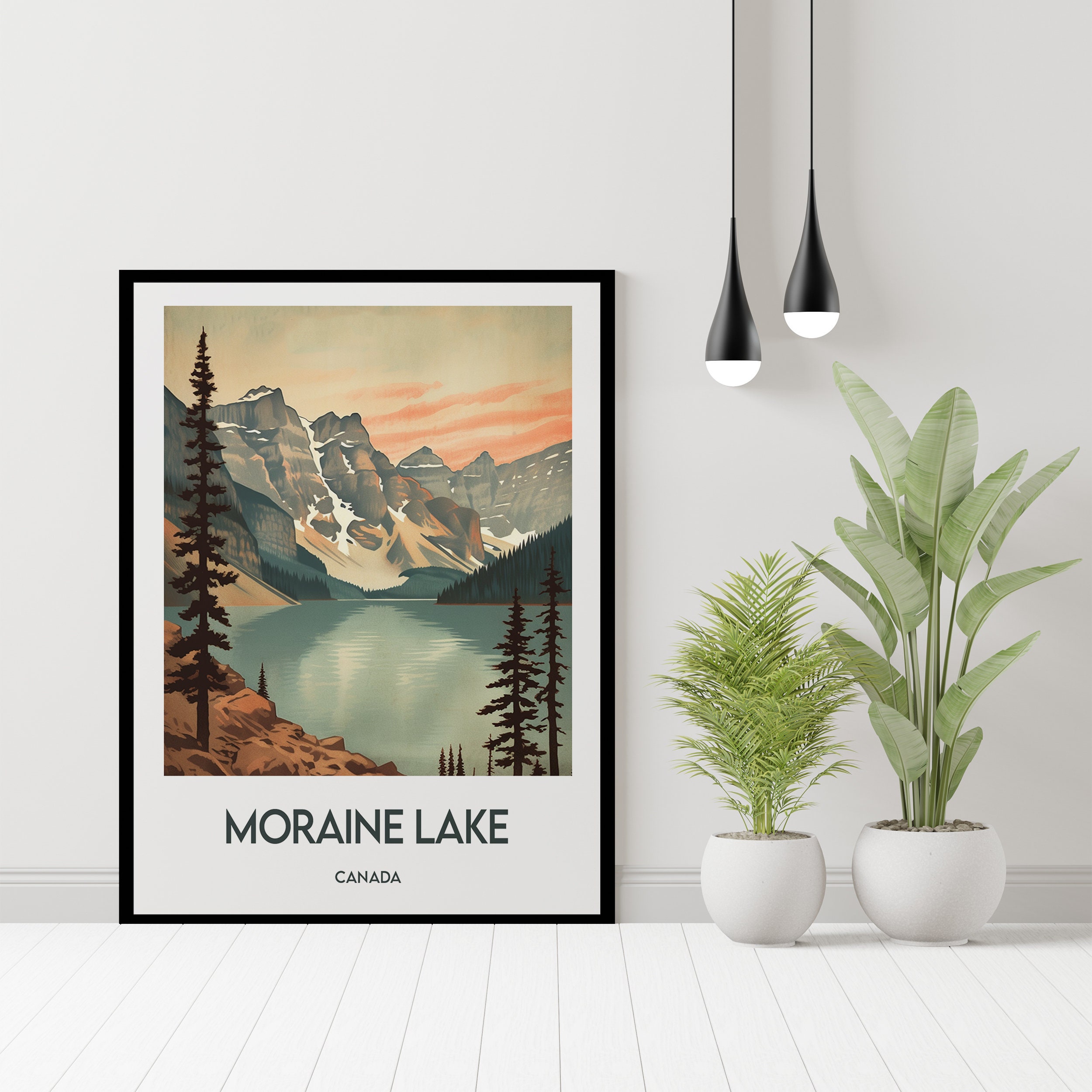 Moraine Lake Poster, Moraine Lake Print, Moraine Lake Gift, Moraine Lake Wall Art, Banff ...