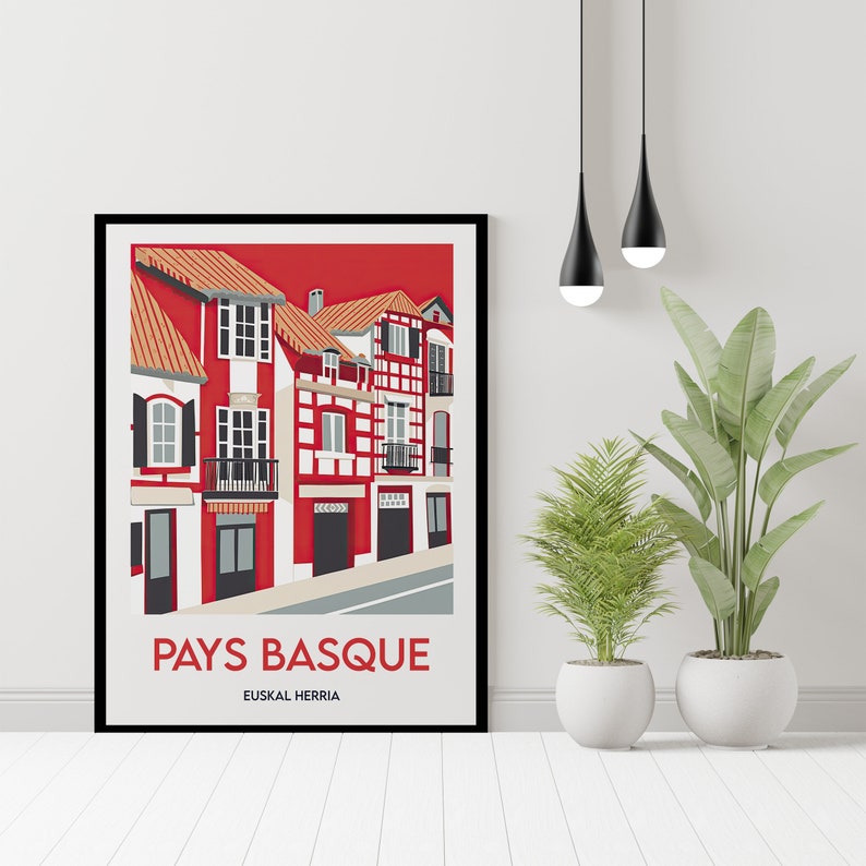 Pays Basque Poster, Basque Country Print, Euskal Herria Gift - Etsy